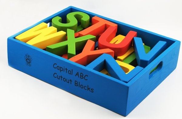Skillofun Capital ABC Cutout Blocks Coloured A – Z, 8907030005147