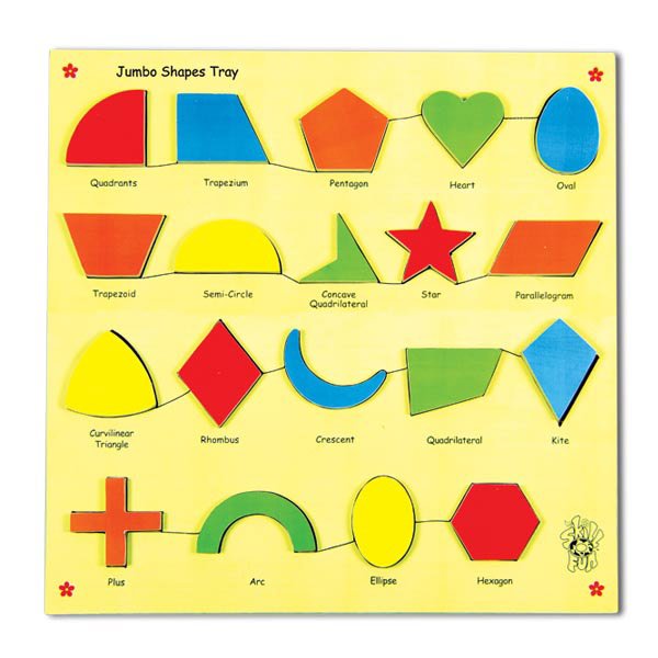 Skillofun Jumbo Geo Shapes – Raised, 8907030001620