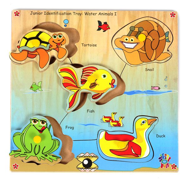 Skillofun Junior Identification Trays – Water Animals I, 8907030001064