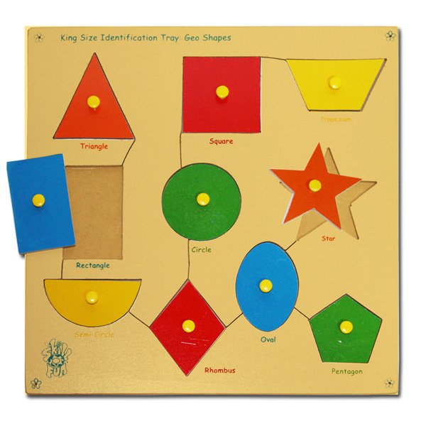 Skillofun Kingsize Identification Tray – ‘Shapes’ Shape Tray, 8907030000845