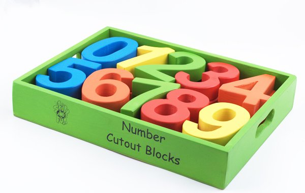 Skillofun Number Cutout Coloured Blocks, 8907030005161