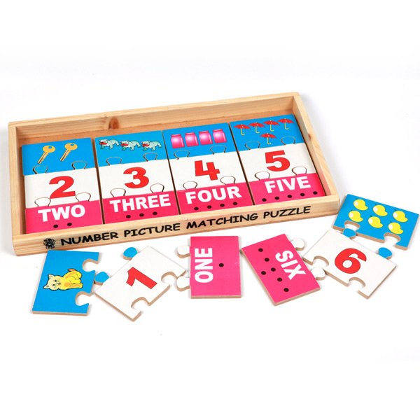 Skillofun Number Picture Matching Puzzle Strips, 8907030000333