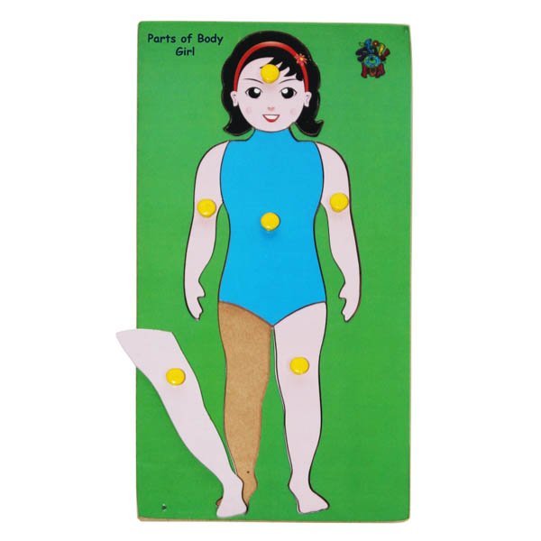 Skillofun Parts of Body Tray – Girl, 8907030000821