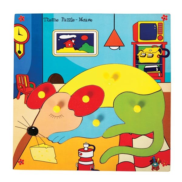 Skillofun Theme Puzzle – Mouse, 8907030001859
