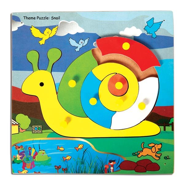 Skillofun Theme Puzzle – Snail, 8907030001897