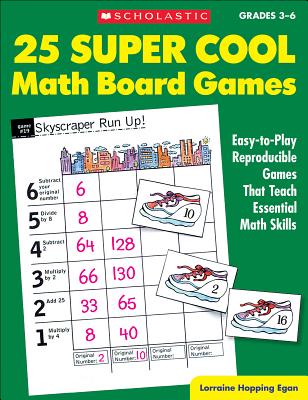 25 Super Cool Math Board Games – Educational Book, 9780590378727
