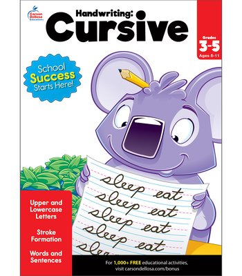 Handwriting: Cursive Workbook – Educational Book, 9781483816432