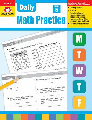 Daily Math Practice, Grade 5 – Activity Book, 9781557997456